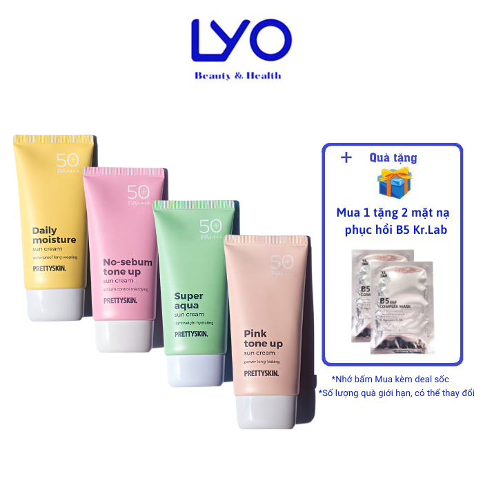 Kem Chống Nắng Prettyskin Sun Cream No Sebum Tone Up , Pink Tone Up ...