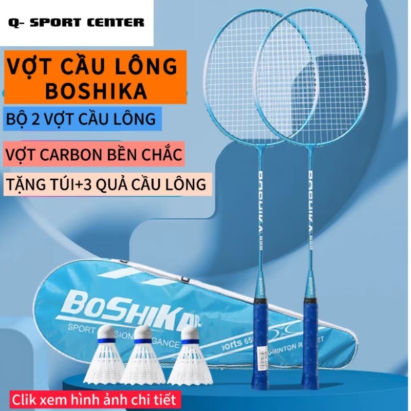 VỢT CẦU LÔNG CARBON BOSHIKA CAO CẤP, TẬP ĐÁNH CẦU LÔNG THỂ THAO CHO MỌI ...