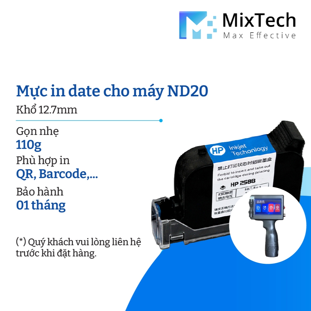 [Hỏa tốc] Mực cho máy in date cầm tay ND20 (công nghệ chuẩn HP) | Shopee Việt Nam