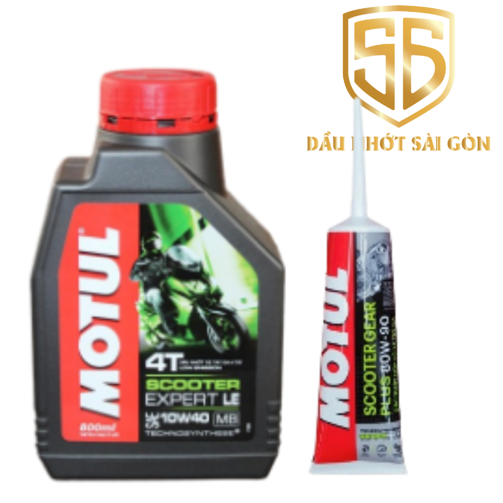 Combo Nhớt Xe Tay Ga Motul Scooter Expert LE 10W40 800ml Kèm Lap Motul ...