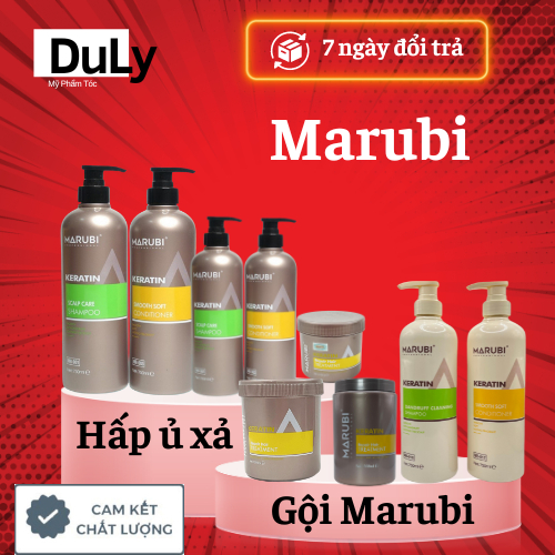 Dầu gội Kem ủ tóc Keratin Marubi dầu gội xả hấp phục hồi mượt tóc 435ml ...