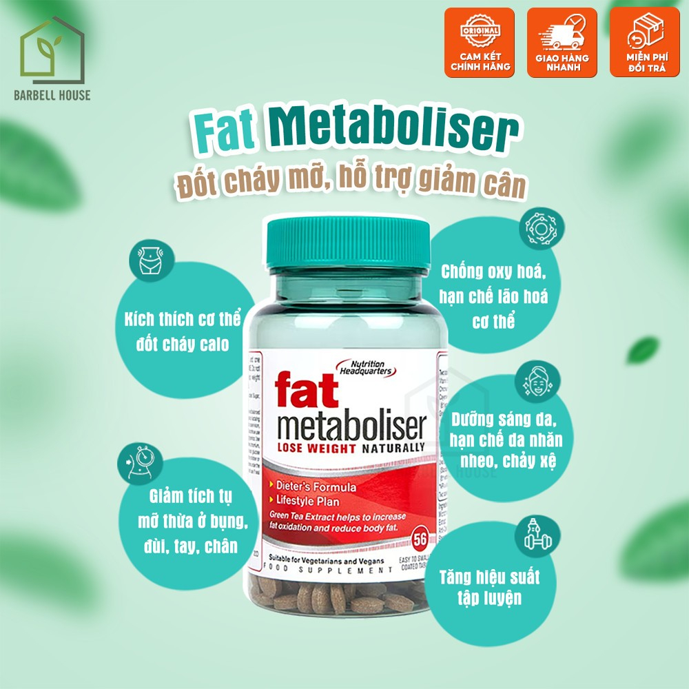 Viên uống giảm mỡ [Fat Metaboliser] - thúc đẩy chuyển hóa năng lượng ...