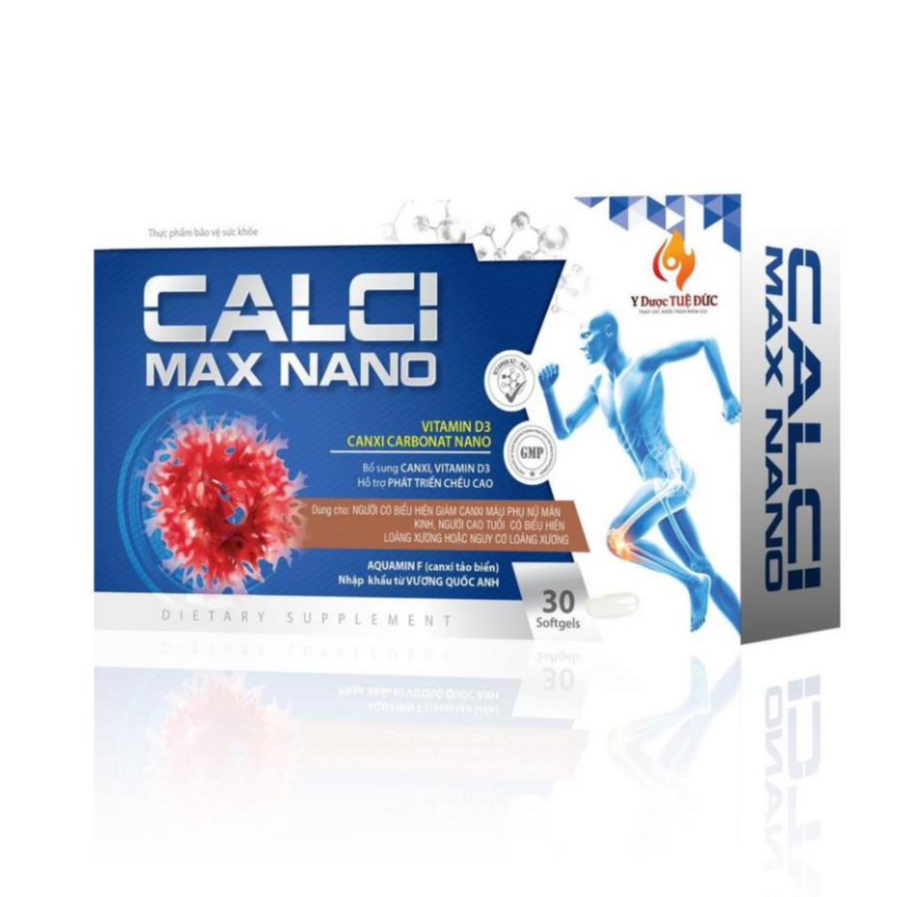 Viên uống Canxi Max Nano bổ sung Canxi tăng chiều cao cho trẻ Hộp 30 ...