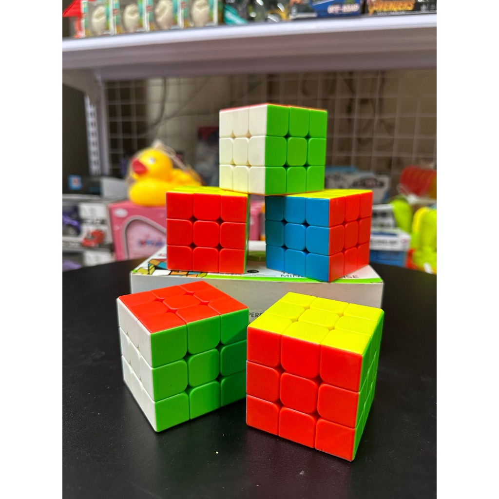 KHỐI RUBIK 3X3 MAGIC CUBE MÀU NHÁM | Shopee Việt Nam