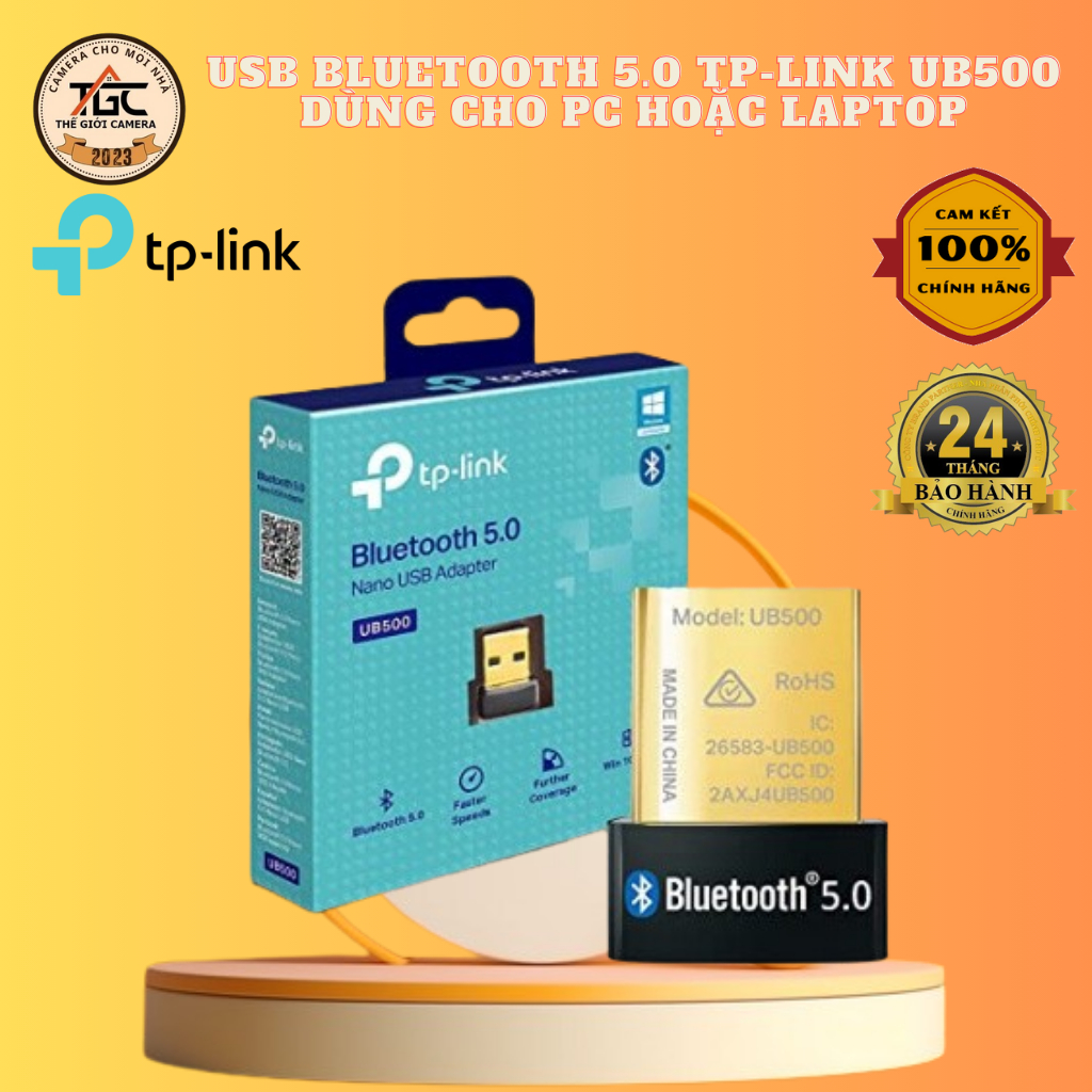 USB Bluetooth 5.0 TP-Link UB500 Dùng Cho PC hoặc Laptop Tích Hợp Mọi Hệ ...