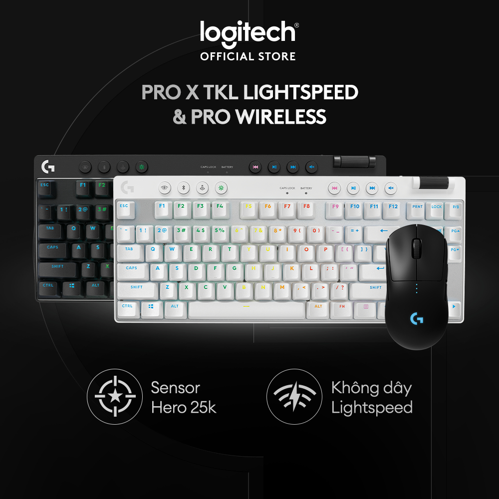 Combo Bàn phím Gaming Logitech G Pro X TKL & Chuột Gaming Logitech G ...
