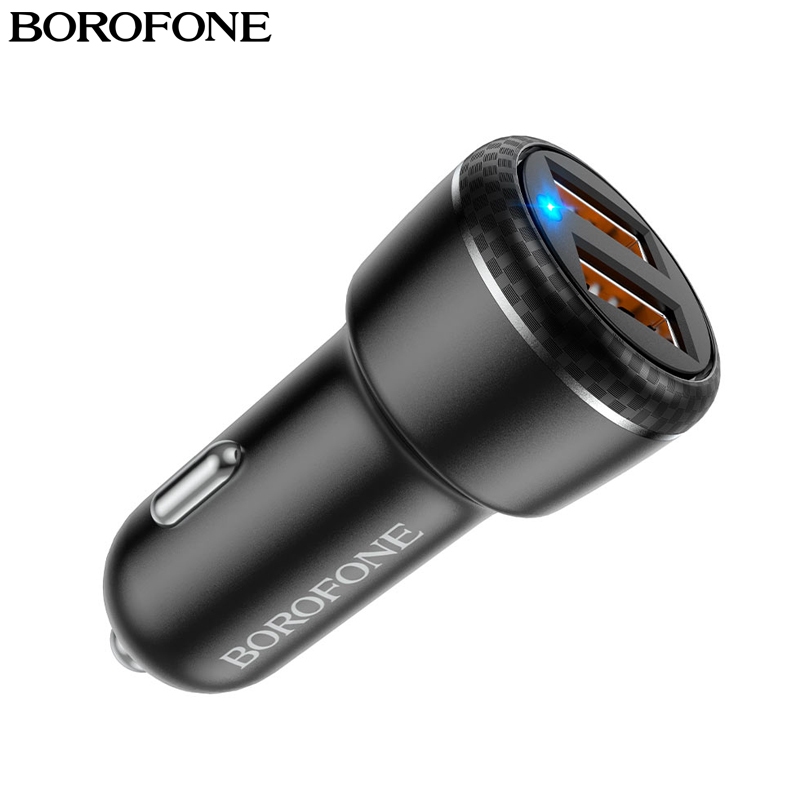 Tẩu sạc nhanh BOROFONE BZ17, bộ sạc hai cổng USB hỗ trợ QC3.0 18W cho xe ô tô. | Shopee Việt Nam