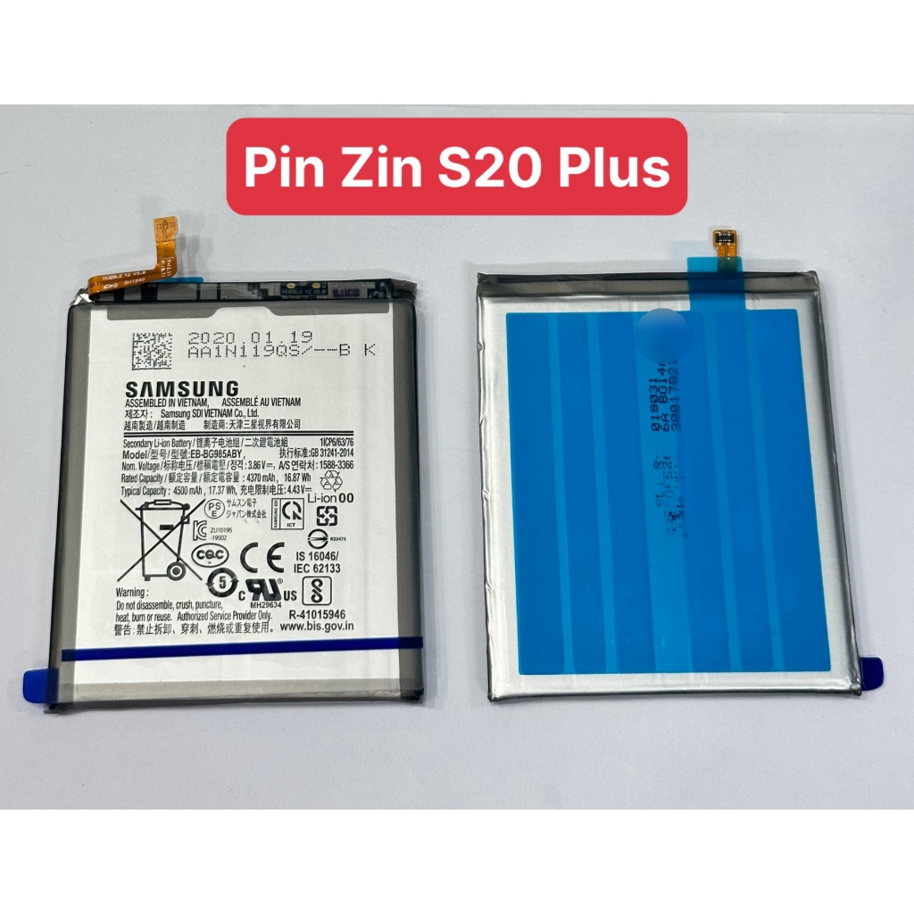 Pin S20 Plus New Chính Hãng, The Battery S20 Plus Original, EB-BG985ABY ...