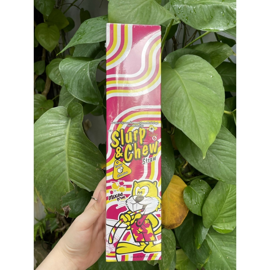 Kẹo Dẻo Ống Hút Hương Trái Cây Mixed Fruit Slurp & Chew Straw Gummy ...