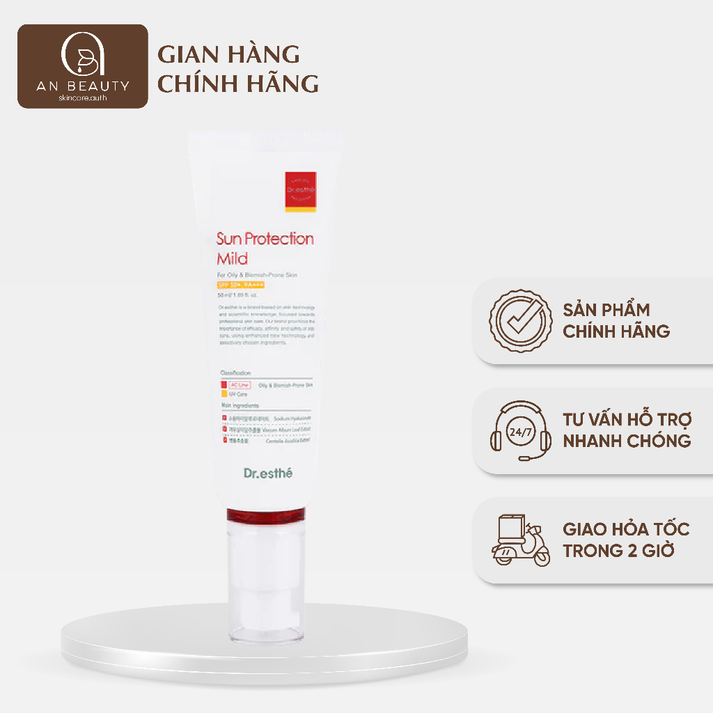 Kem Chống Nắng Dr.Esthé Sun Protection Mild SPF50+ Phổ Rộng, Kiềm Dầu ...