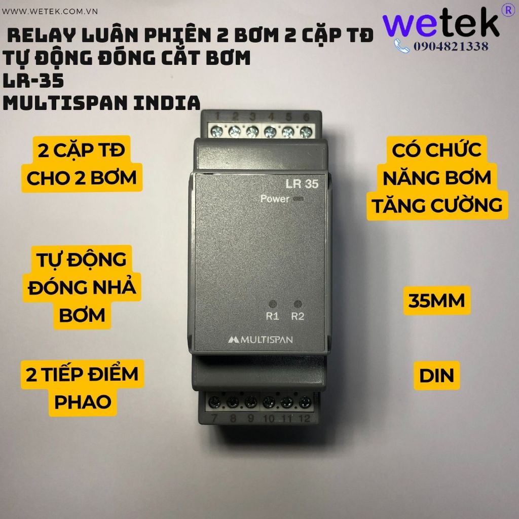 LR-35 Multispan relay luân phiên bơm 2 cặp tđ tự động đóng nhả luân ...