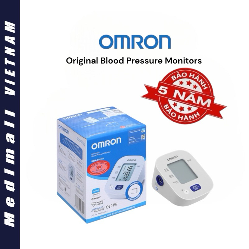 Máy đo huyết áp bắp tay Omron HEM-7143T1 | Shopee Việt Nam