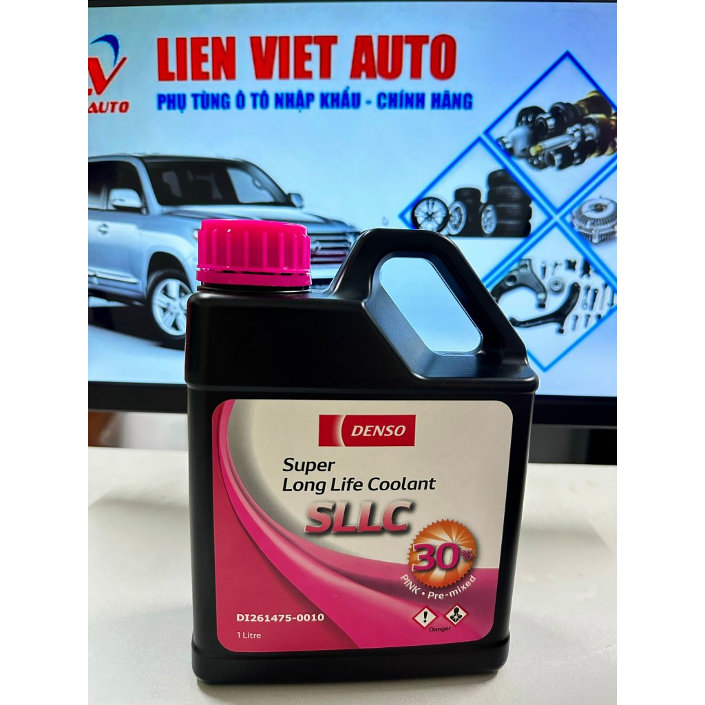 Nước làm mát động cơ Denso SLLC 1 Lít (Dung dịch làm mát siêu lâu, nồng ...