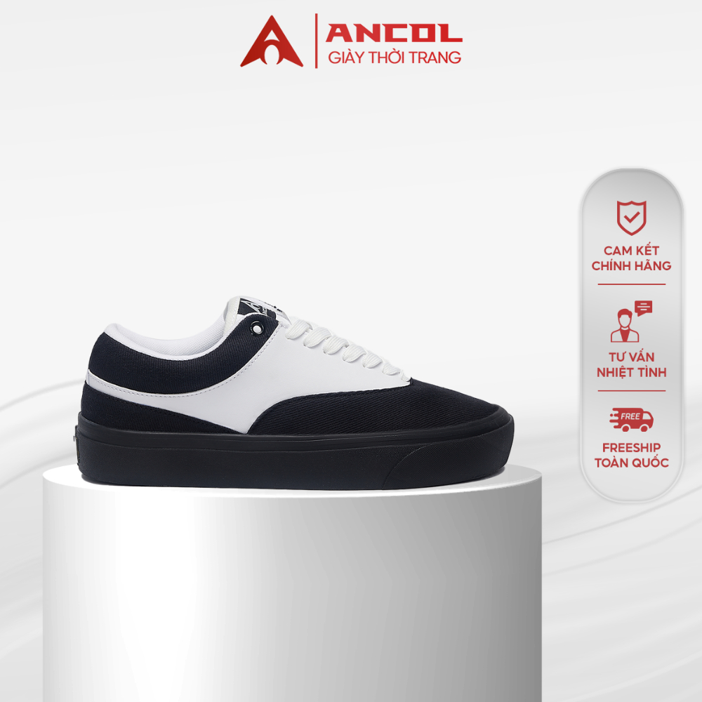 Giày Sneaker thể thao Ancol Heron Stone Da U.M, Vải Canvas,cho nam nữ dễ phối đồ bảo hành chính ...