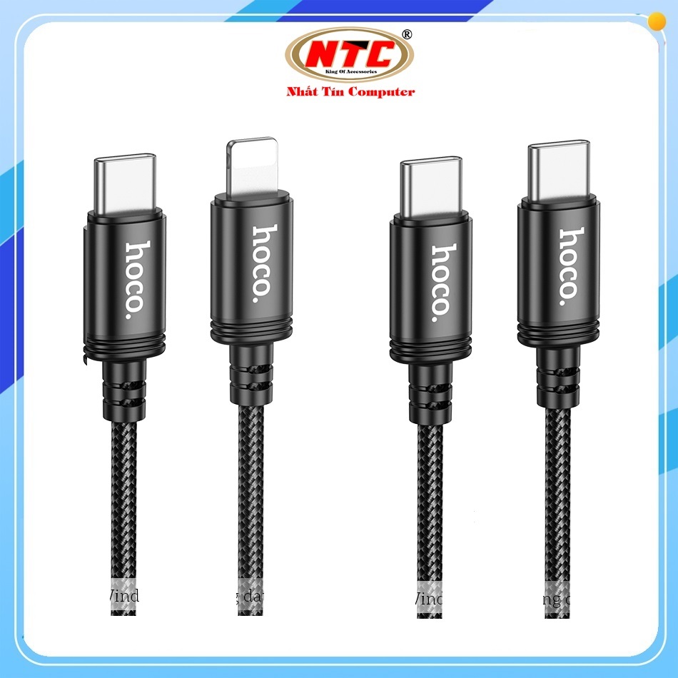 Cáp sạc nhanh Hoco X89 dài 1M TypeC to TypeC 60W / TypeC to LN 20W ...