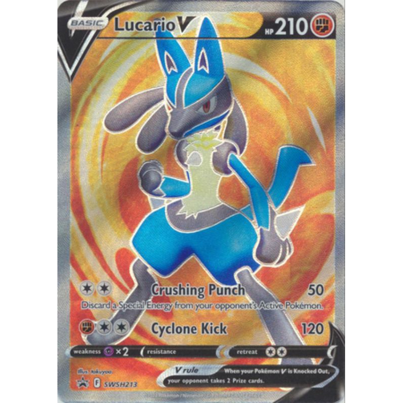 Thẻ Pokemon Lucario V - SWSH213 - Full Art Promo (NM) | Shopee Việt Nam