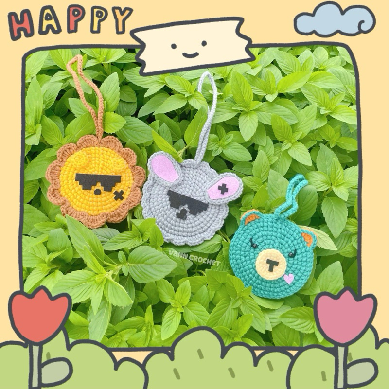 Móc khóa gương len handmade Lion Chinzilla | Shopee Việt Nam