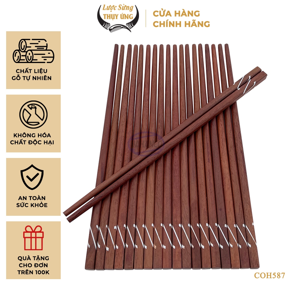 Đũa Kẻ Vạch Chéo Gỗ Hương (10 Đôi) Giá Rẻ Cho Mọi Nhà - Lược Sừng Thụy ...