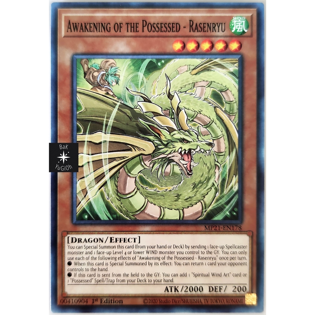 [BaK Yu-Gi-Oh!] [Thẻ Bài Chính Hãng] Awakening of the Possessed - Rasenryu |EN| Common | Shopee ...