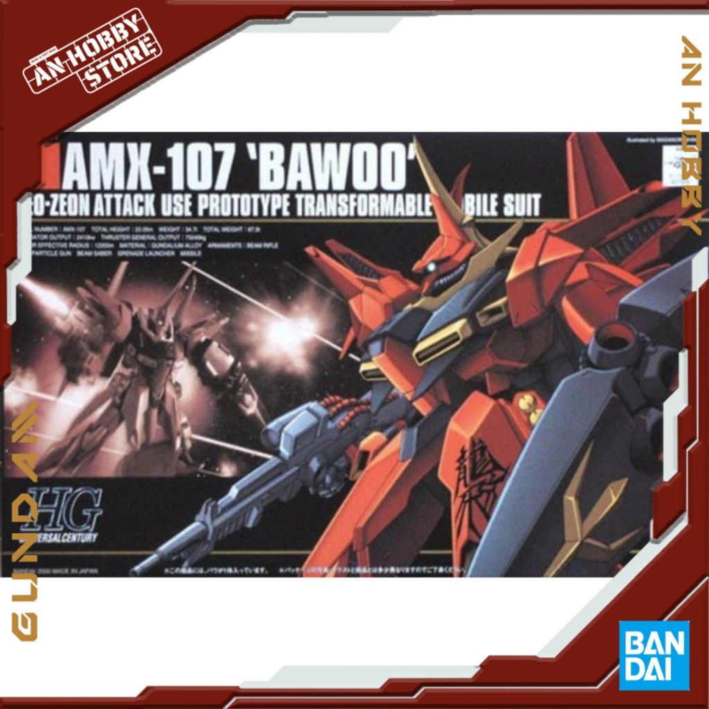 [HÀNG CÓ SẴN] BANDAI MÔ HÌNH LẮP RÁP 1/144 HGUC AMX-107 BAWOO CHÍNH HÃNG | Shopee Việt Nam