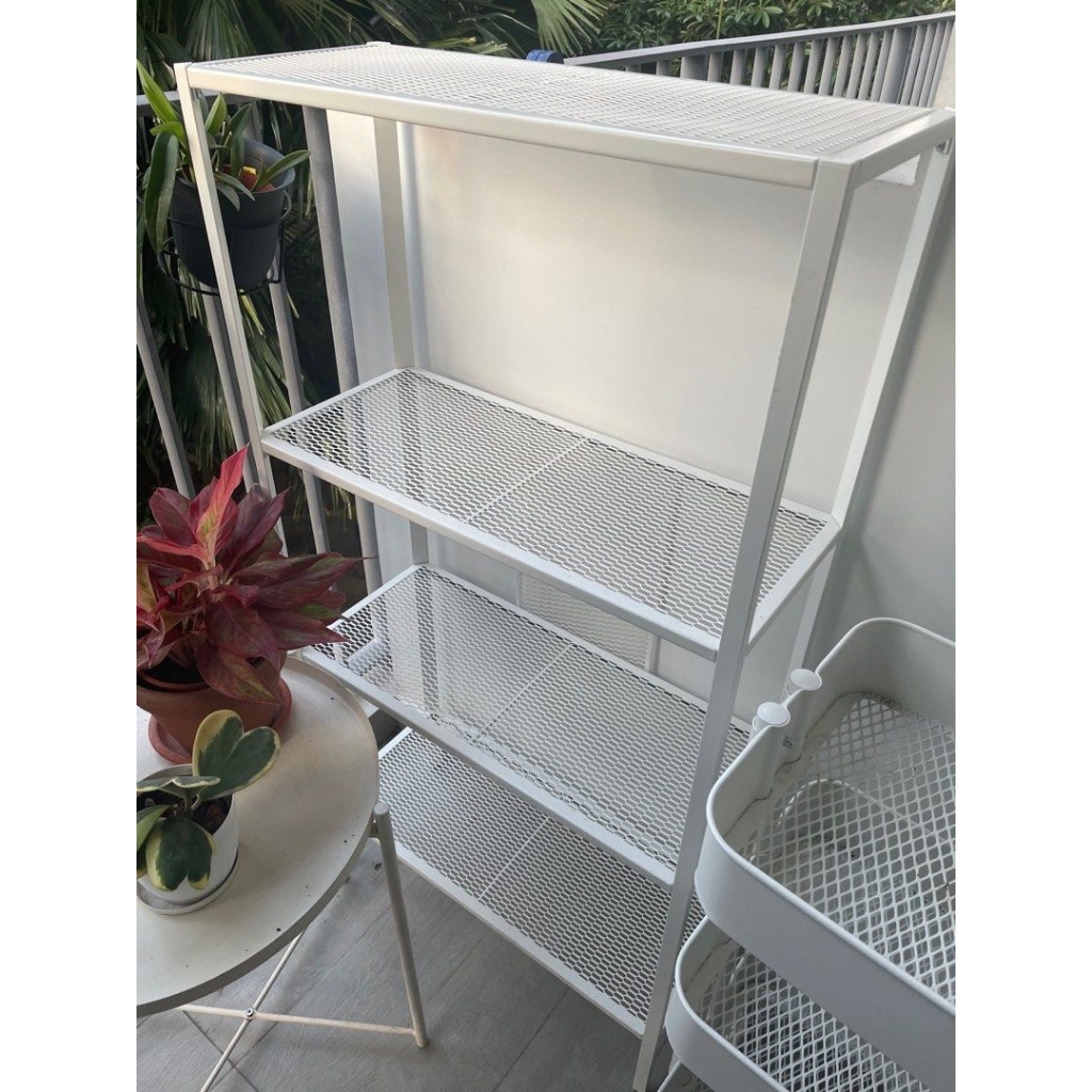 Kệ đa năng BAGGEBO IKEA chính hãng 4 tầng màu trắng | Shopee Việt Nam
