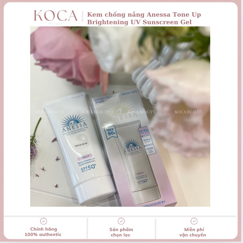[ Anessa ] Kem chống nắng Anessa Tone Up Brightening UV Sunscreen Gel | Shopee Việt Nam