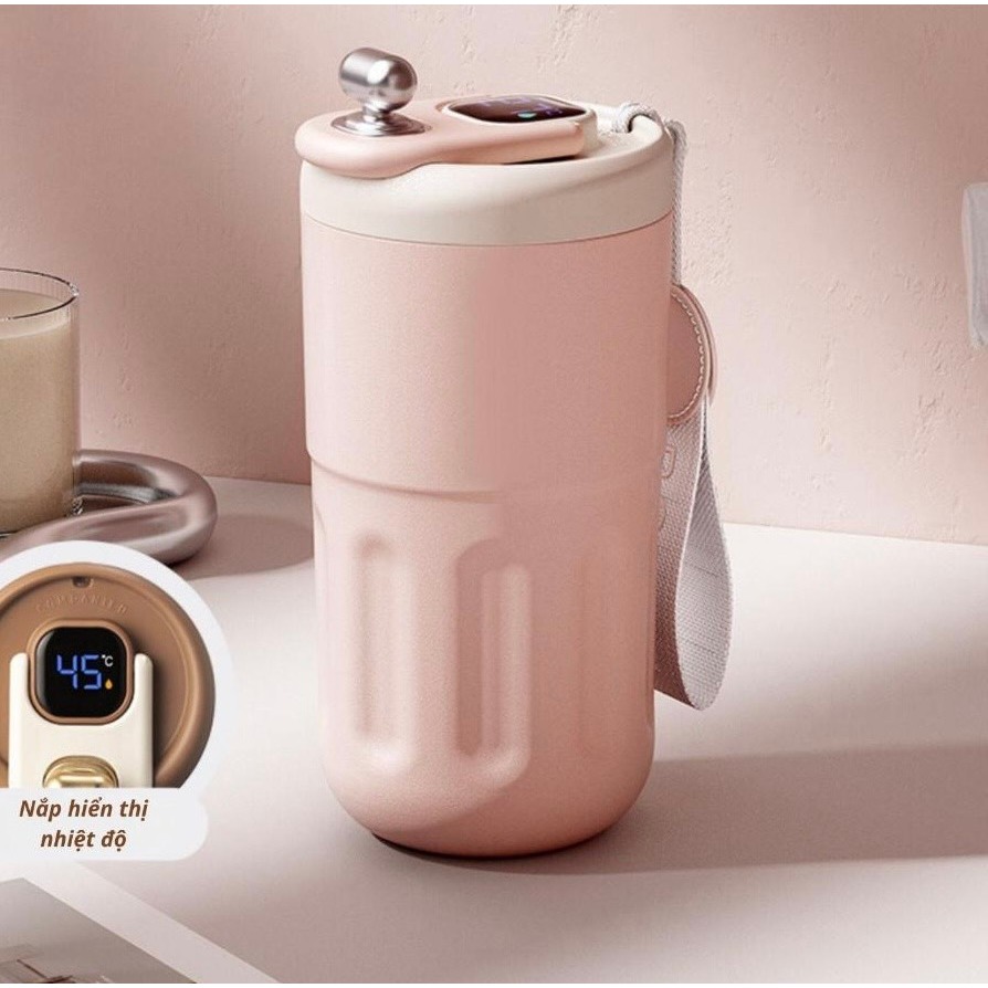 Bình Nước Giữ Nhiệt Màn Hình Led Hiển Thị Nhiệt Độ Giữ Nhiệt 4 Giờ Dung Tích 450ml Lõi Inox 304 ...