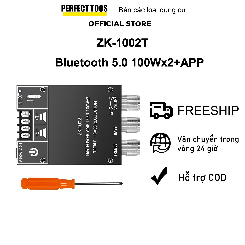 【Việt Nam gửi】Bảng Mạch Khuếch Đại Âm Thanh ZK-1002T Bluetooth 5.0 ...