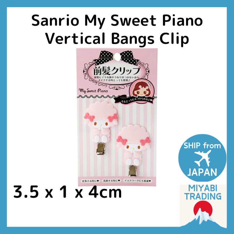 [JAPAN]Sanrio My Sweet Piano Vertical Bangs Clip facing right and left ...