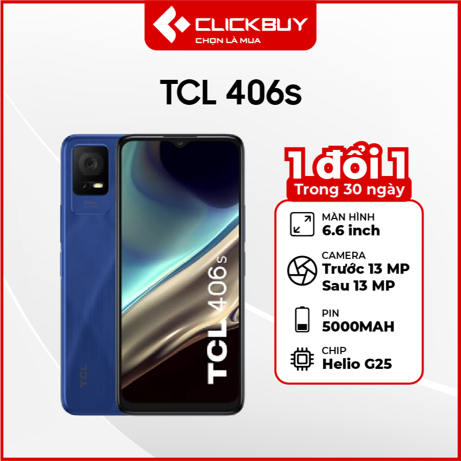 Điện thoại TCL 406S 4GB 64GB - màn hình lớn, hiệu năng ổn định, pin ...