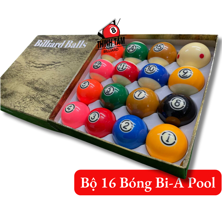 Bộ 16 Bóng Bida Lỗ Thịnh Tâm, Hộp Bóng Bi-a Pool Kim Cương Yanmeiya ...