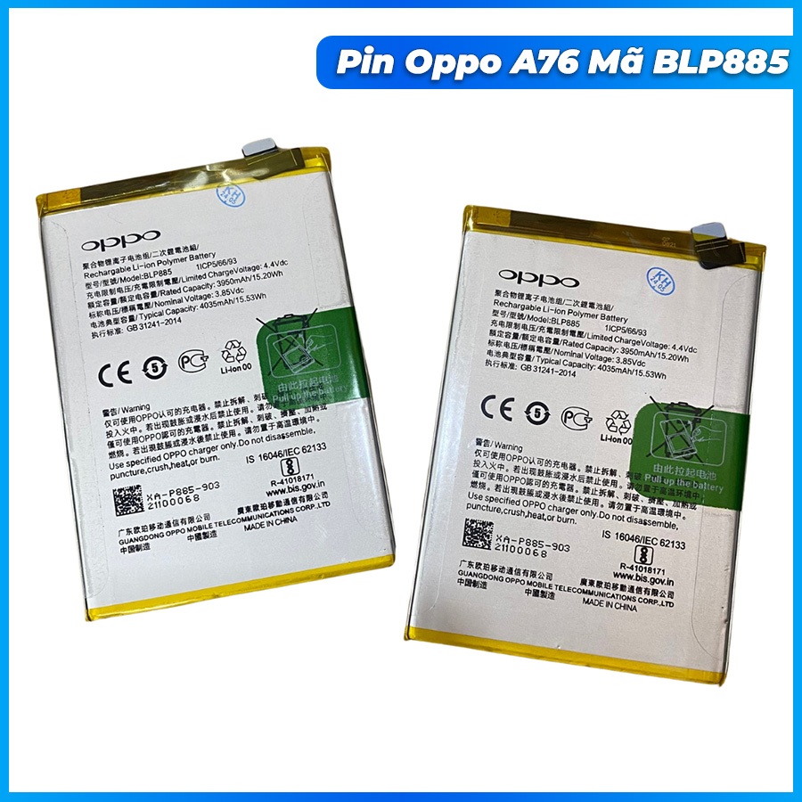Pin oppo a76, a96 mã blp885,mới | Shopee Việt Nam