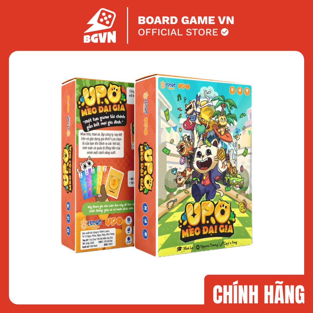 UPO Mèo Đại Gia | Ludos Games x Board Game VN | Shopee Việt Nam