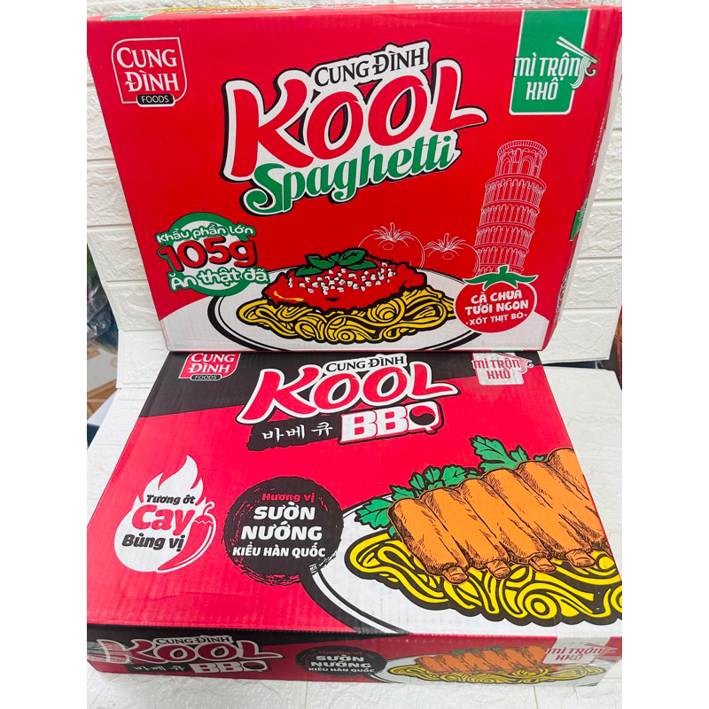 1 Thùng Mì Trộn Cung Đình Kool Spaghetti 30 Gói 105g &&&@@@ | Shopee ...