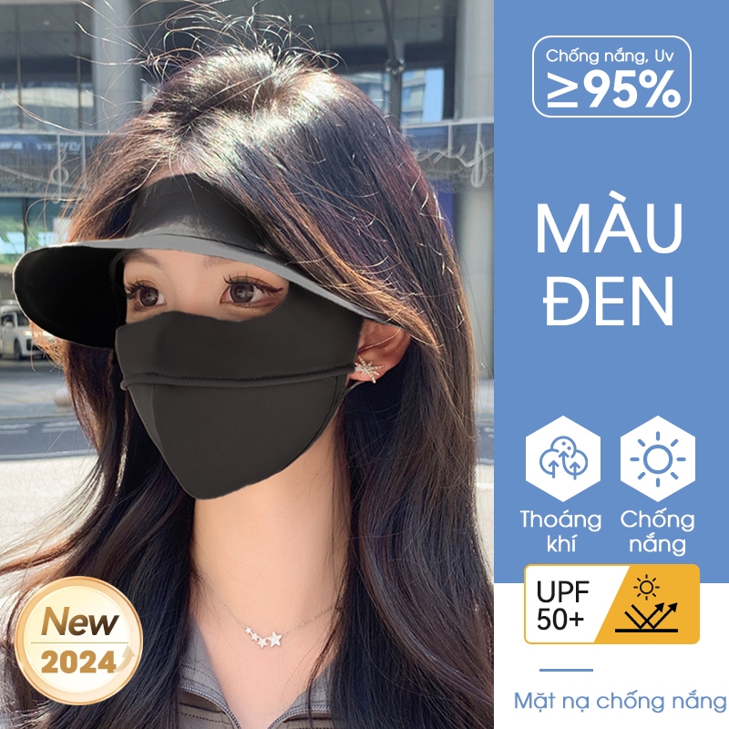 Khẩu trang vải mặt nạ chống nắng toàn mặt chống tia UV cực tím UPF50 ...