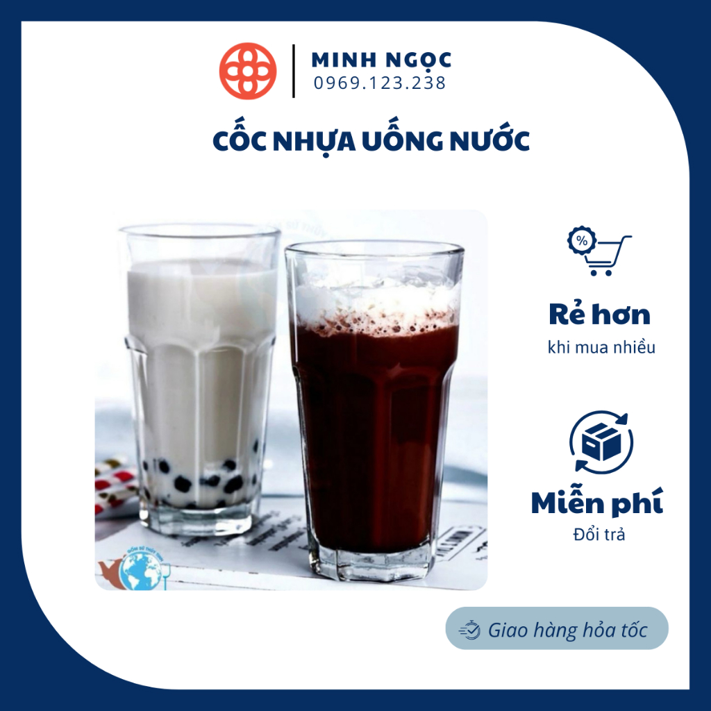 Cốc Nhựa Uống Nước Hãng Việt Nhật từ 180ml đến 460ml, ca uống nước, ly kem, sữa chua, sinh tố VN ...