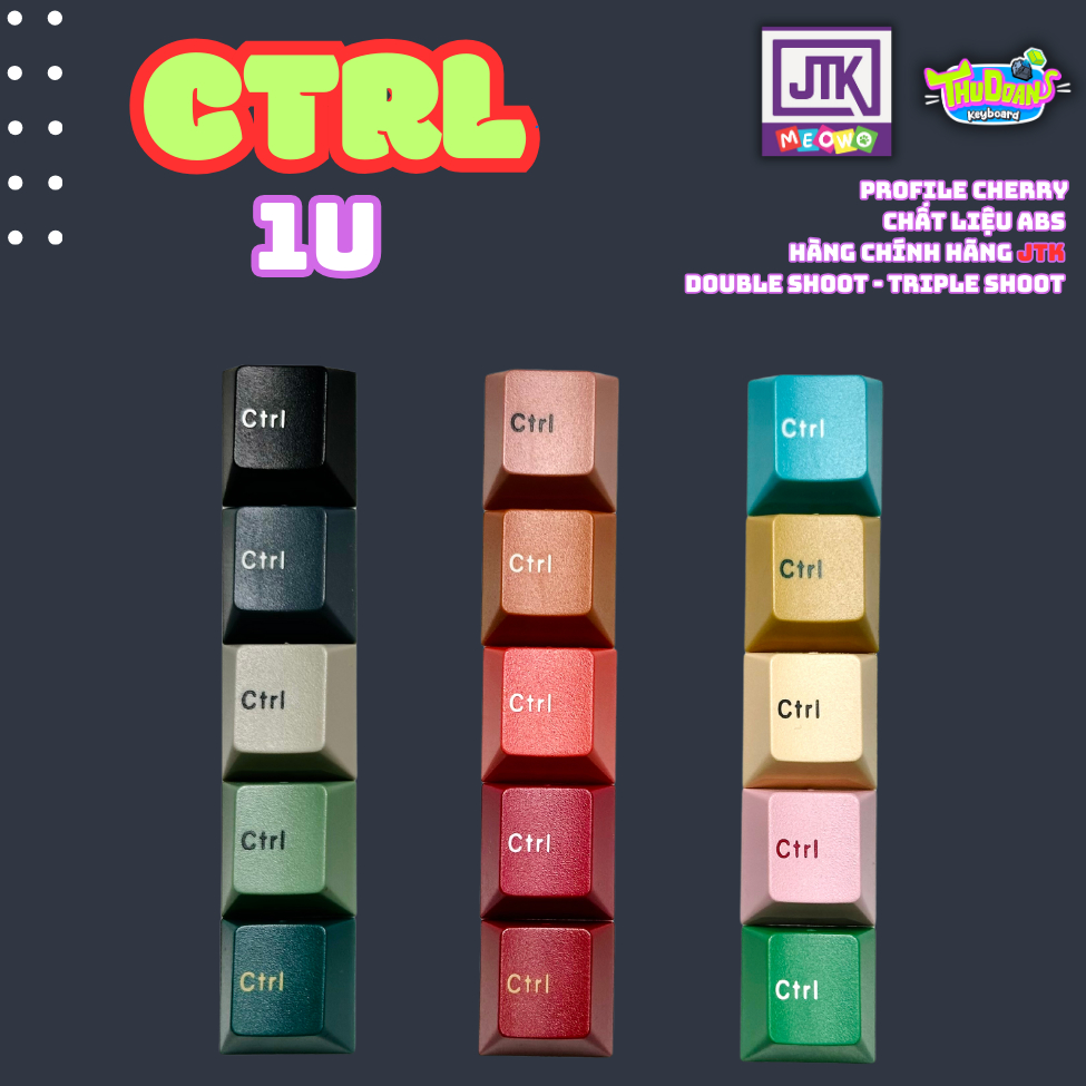 Keycap JTK | CTRL CONTROL 1u r4 | Keycap lẻ | Mod JTK | Hàng grab ...