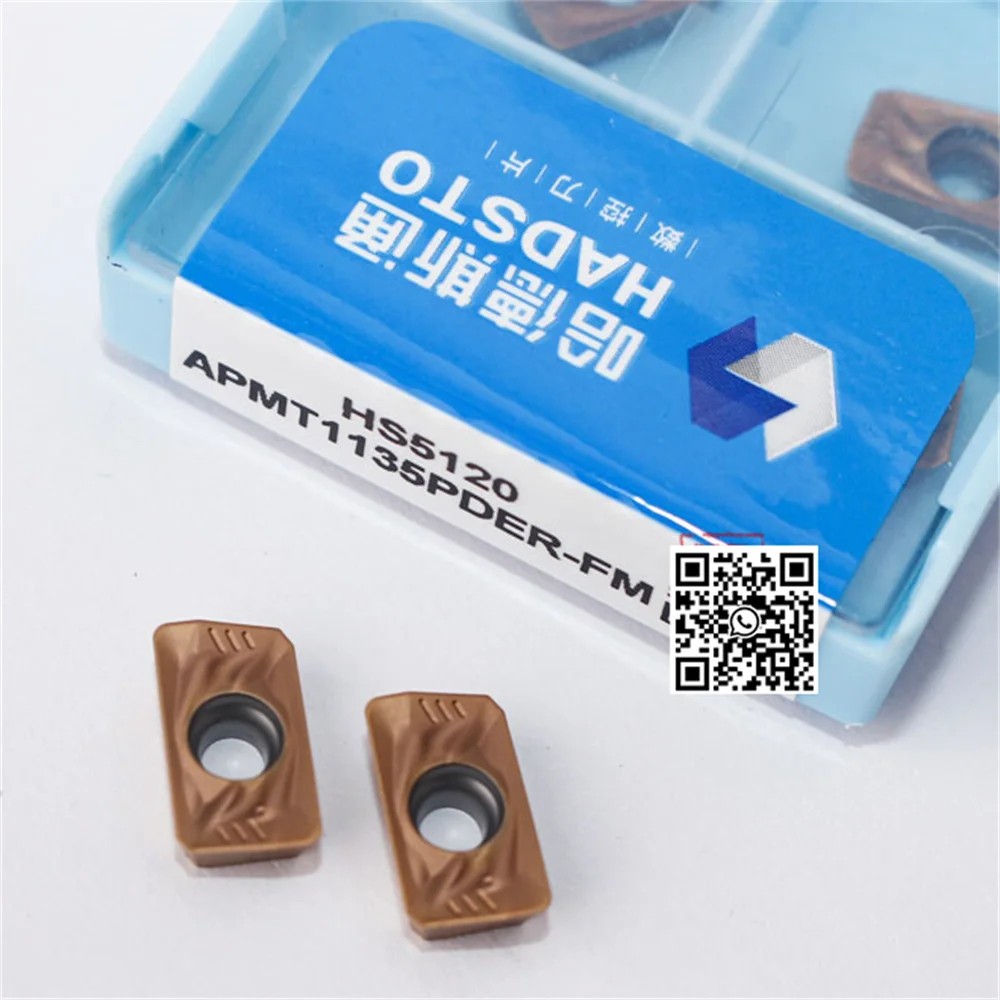 Chíp phay APMT1135 HS5120 Phủ Vàng Cánh Dán Phay Thép, Thép Cứng 60HRC ...