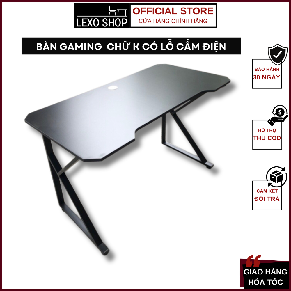 Bàn Gaming Chữ K, Bàn Học Tập, Bàn Làm Việc Văn Phòng Mặt Uống Cong, Có ...