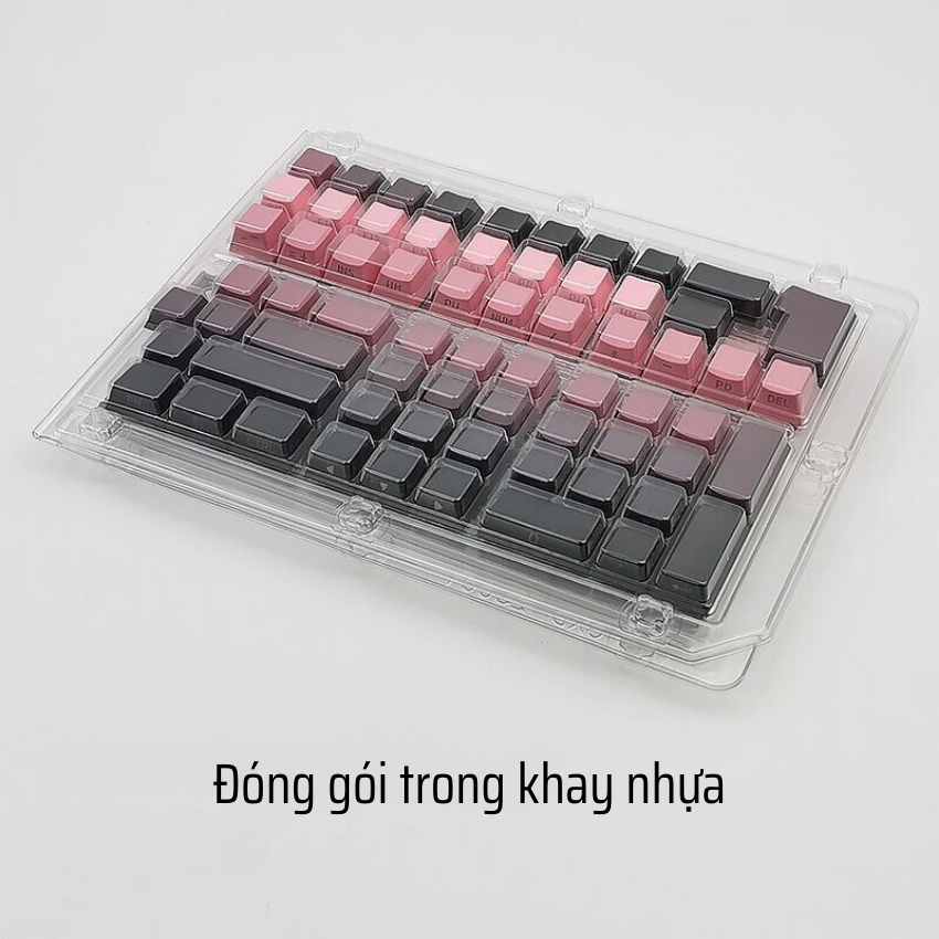 Bộ Keycap Polar Day xuyên led, Gradient, Keycap Ninja Side Print kí tự ...