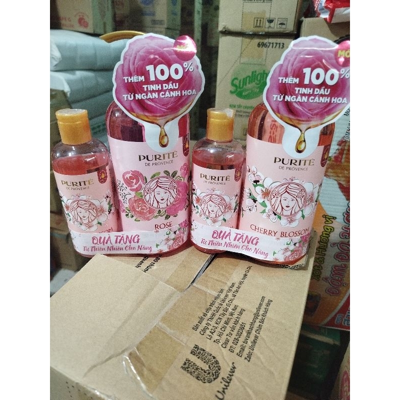 Sữa tắm dưỡng da Purite 850ML CÓ TẶNG -Rose-Cherry | Shopee Việt Nam