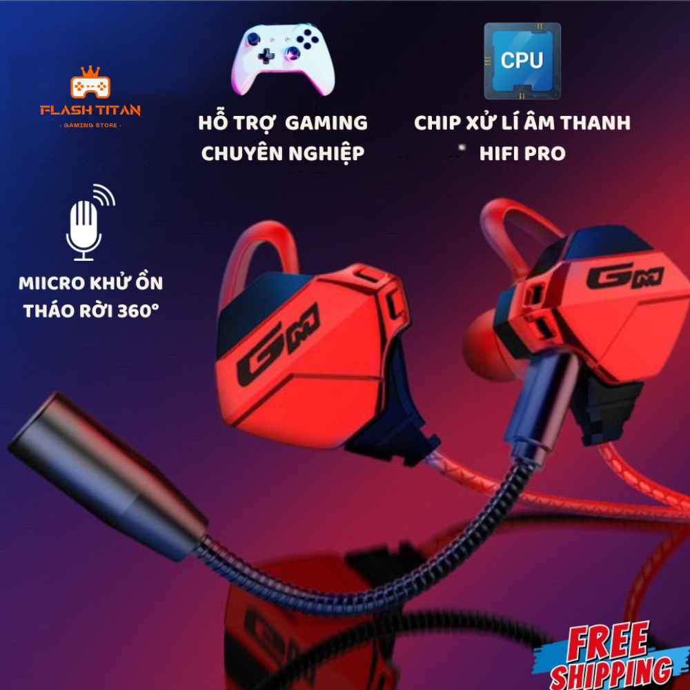 Tai Nghe Nhét Tai Gaming G10 New Pro 2024 - Mic Chống Ồn Cao Cấp - Dùng ...