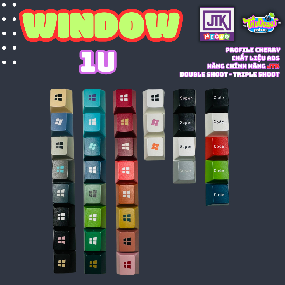 Keycap JTK | MOD Window 1u r4 | Keycap lẻ | Mod JTK | Hàng grab ...