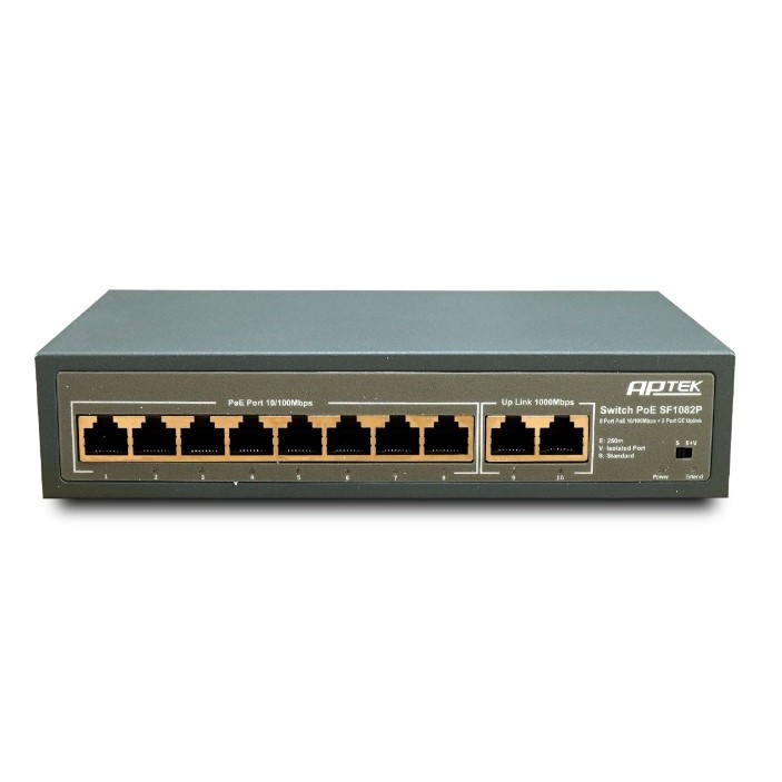 Switch POE APTEK SF1082P - 8-Port 10/100Mbps PoE | Shopee Việt Nam