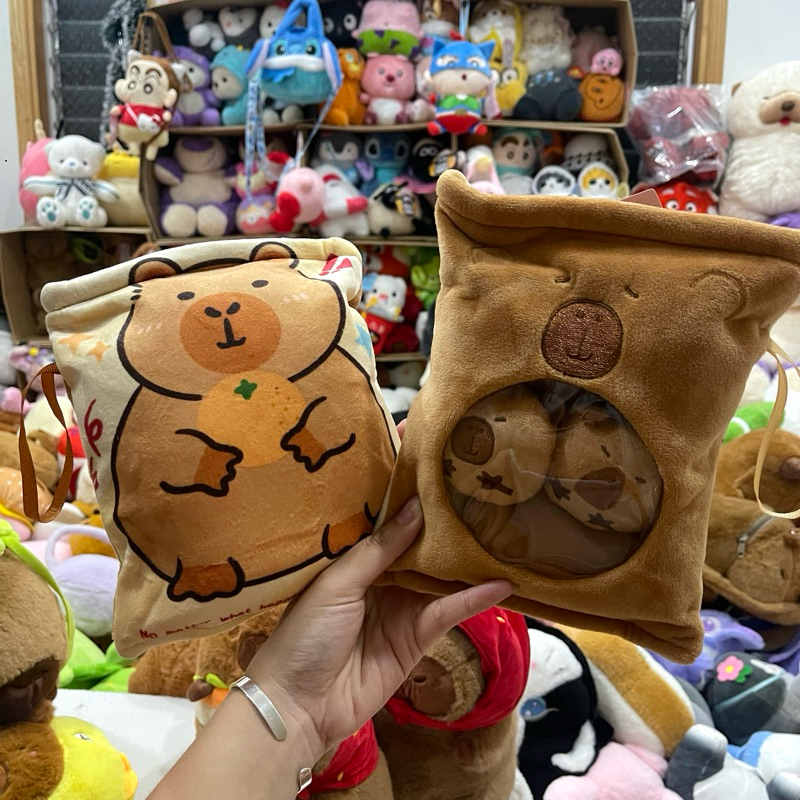 Gấu bông túi kẹo capybara, Capybara snack | Shopee Việt Nam
