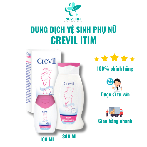 Dung dịch vệ sinh phụ nữ Crevil Intim Waschlotion, hỗ trợ dưỡng ẩm, làm ...