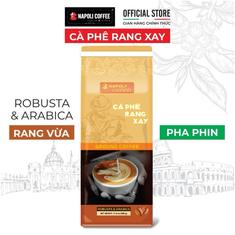 NAPOLI CAFE VIET-CÀ PHÊ XAY 500G | Shopee Việt Nam