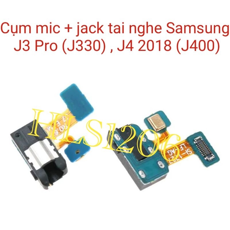 Cụm mic + jack tai nghe Samsung J3 Pro (J330) , J4 2018 (J400) | Shopee ...