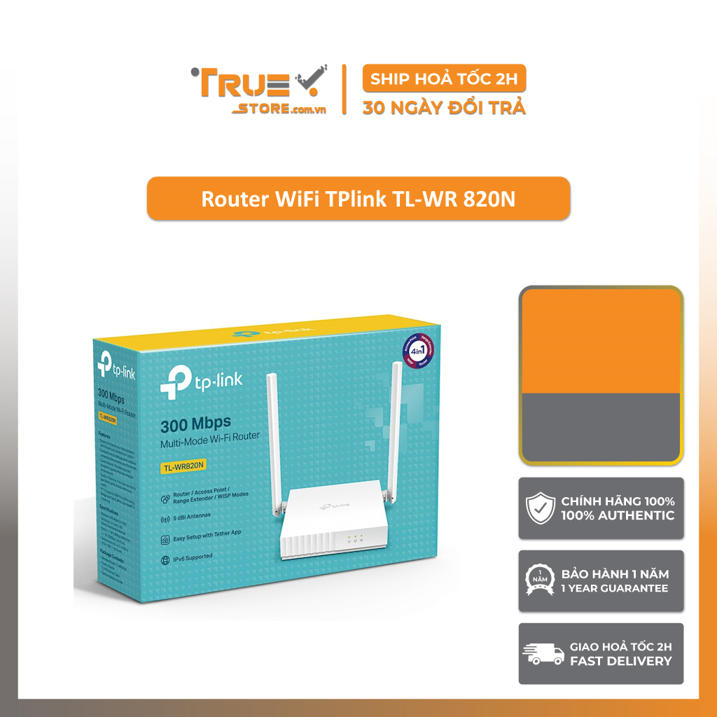 (Siêu Rẻ) Bộ phát WiFi - Router WiFi TPlink TL-WR 820N chuẩn N tốc độ ...