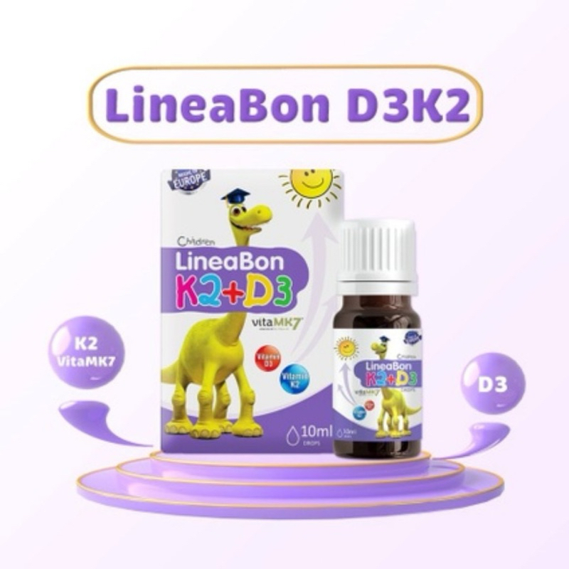 Vitamin Lineabon d3k2 phân phối chính hãng hỗ trợ hấp thu canxi dạng ...